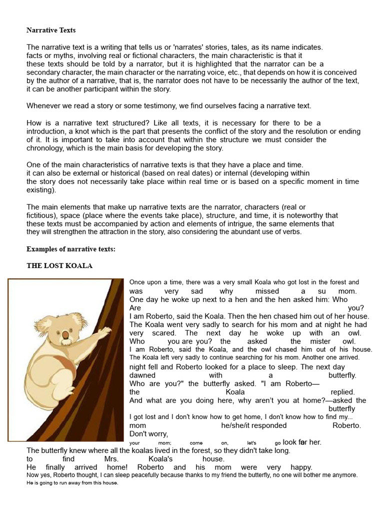 Definition of Narrative and Example | PDF | Narrative
