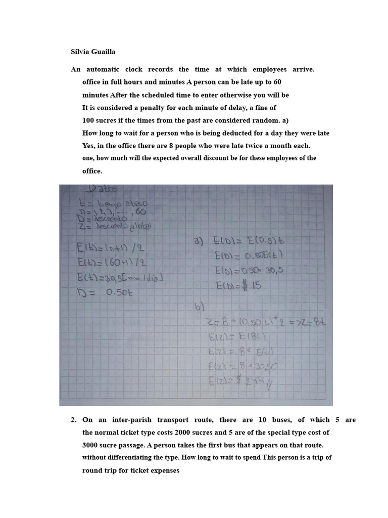 (36 Exercises) Probability | PDF | Probability Distribution | Poisson Distribution