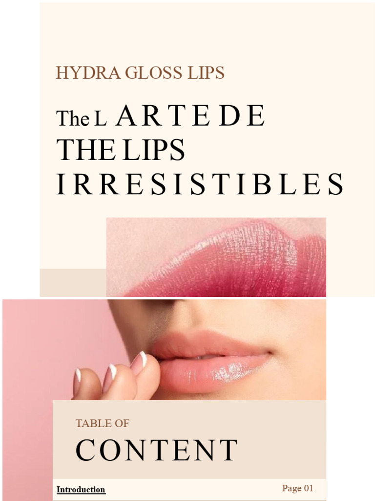 Hydra Gloss Lips | PDF | Brand | Injection (Medicine)