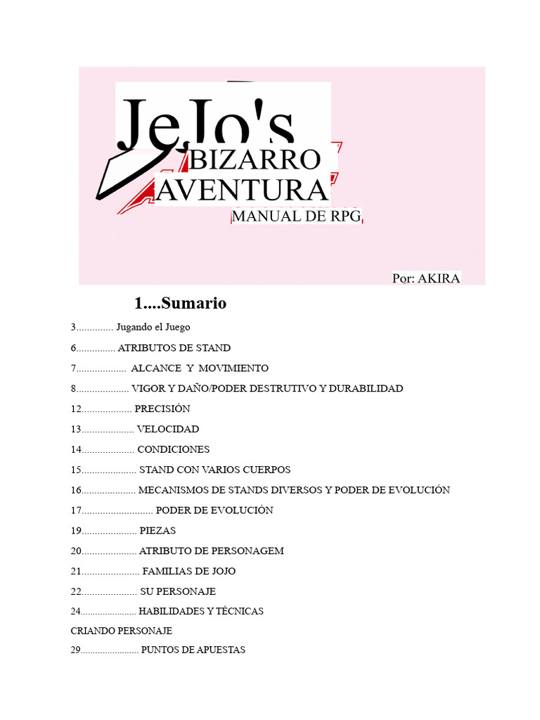 JOJO | PDF | Fuerza | Evolución