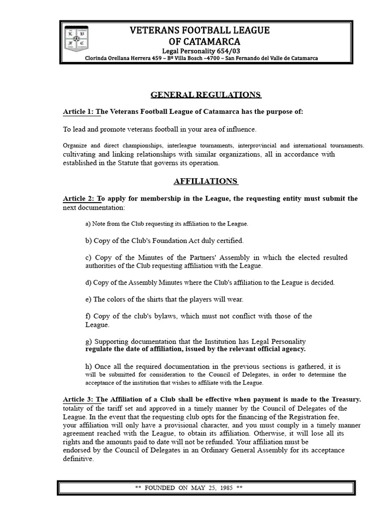 Regulation LV | PDF | Identity Document | Referee