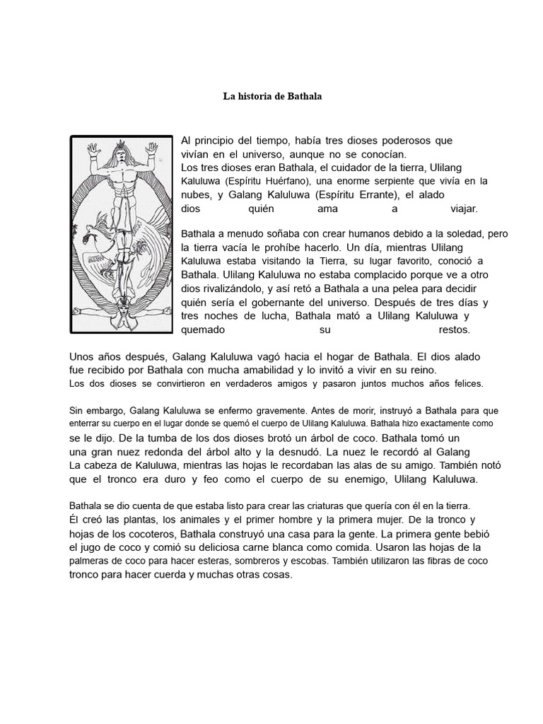 La Historia de Bathala | PDF