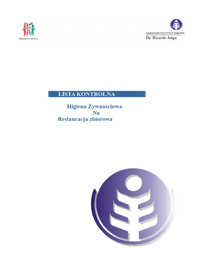Lista Kontrolna - Restauracja Zbiorowa | PDF