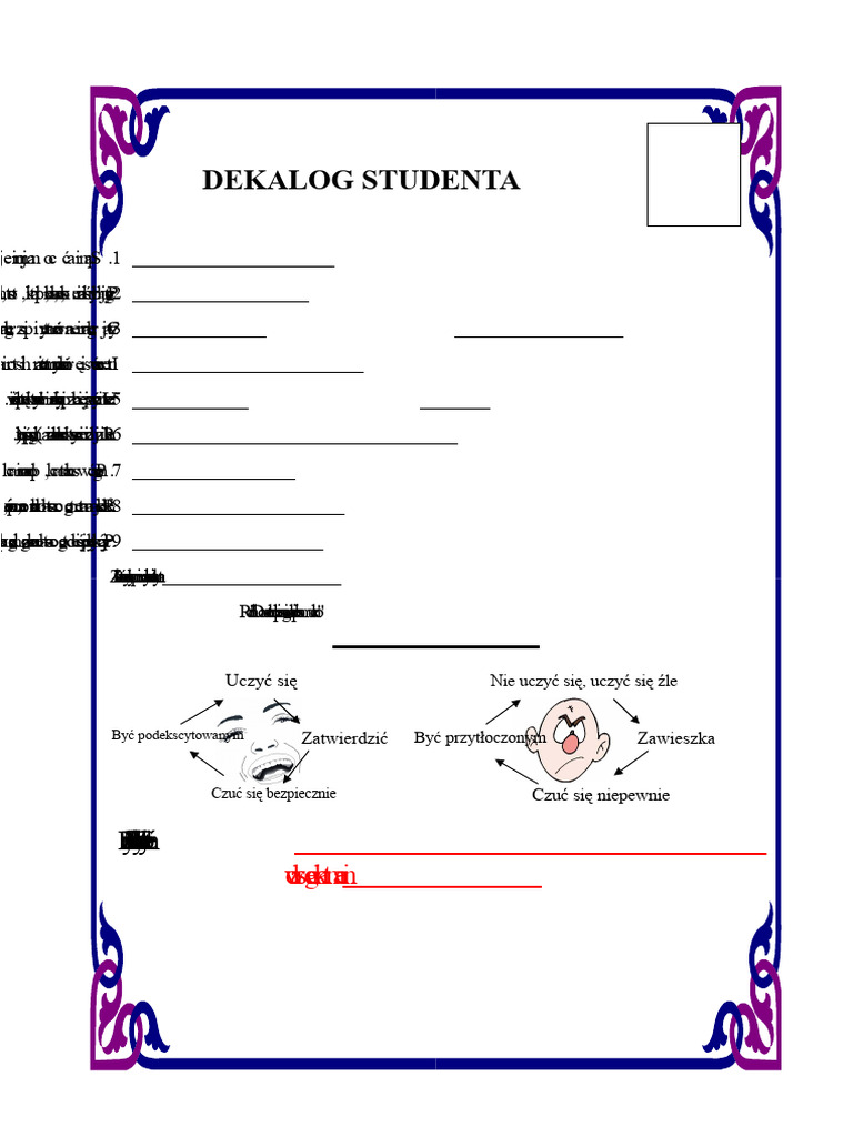 Dekalog Studenta | PDF