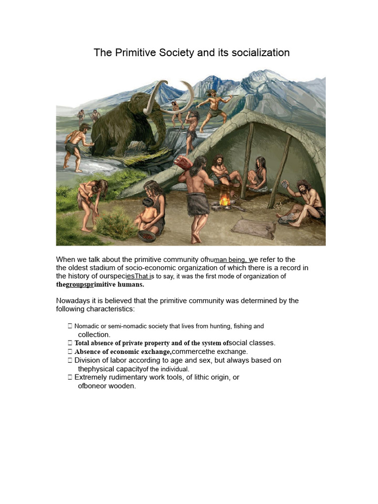 The Primitive Society and Its Socialization | PDF | Teachers