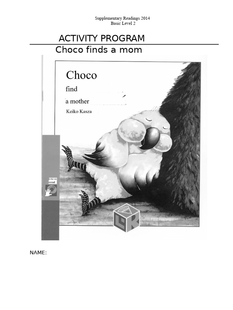 1st ACTIVITY PROGRAM Choco Finds His Mom | PDF