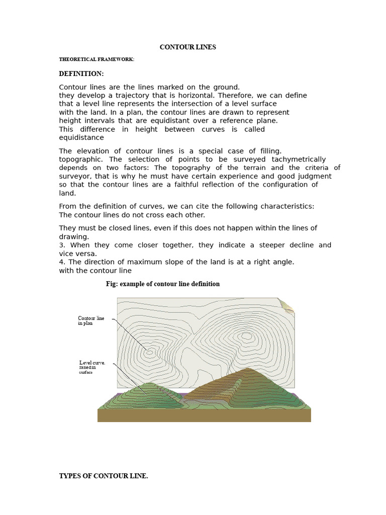Contour Lines | PDF | Contour Line | Topography