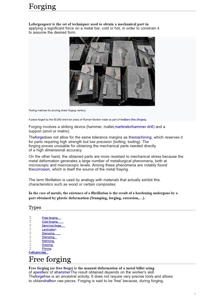 Forging Course | PDF | Forging | Wire