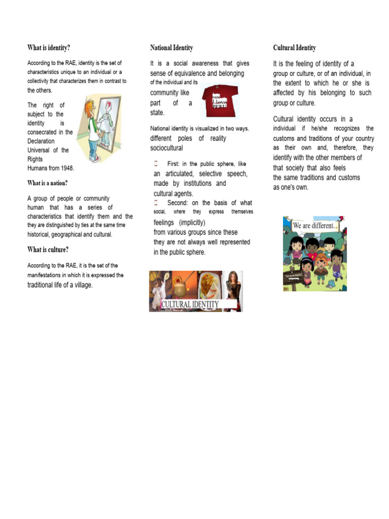 Triptych of Cultural and National Identity | PDF | Identity (Social ...