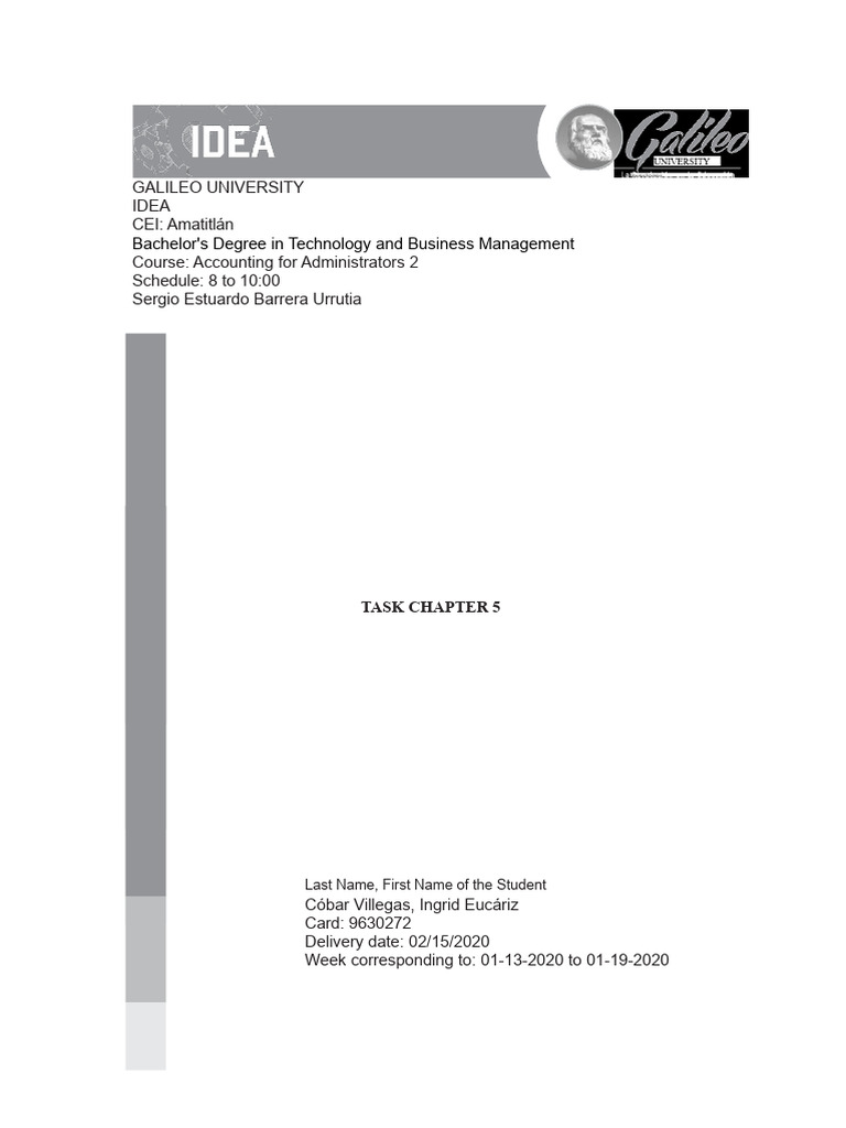 Task Chapter 5, Management Accounting 2 Final | PDF | Cost | Production ...