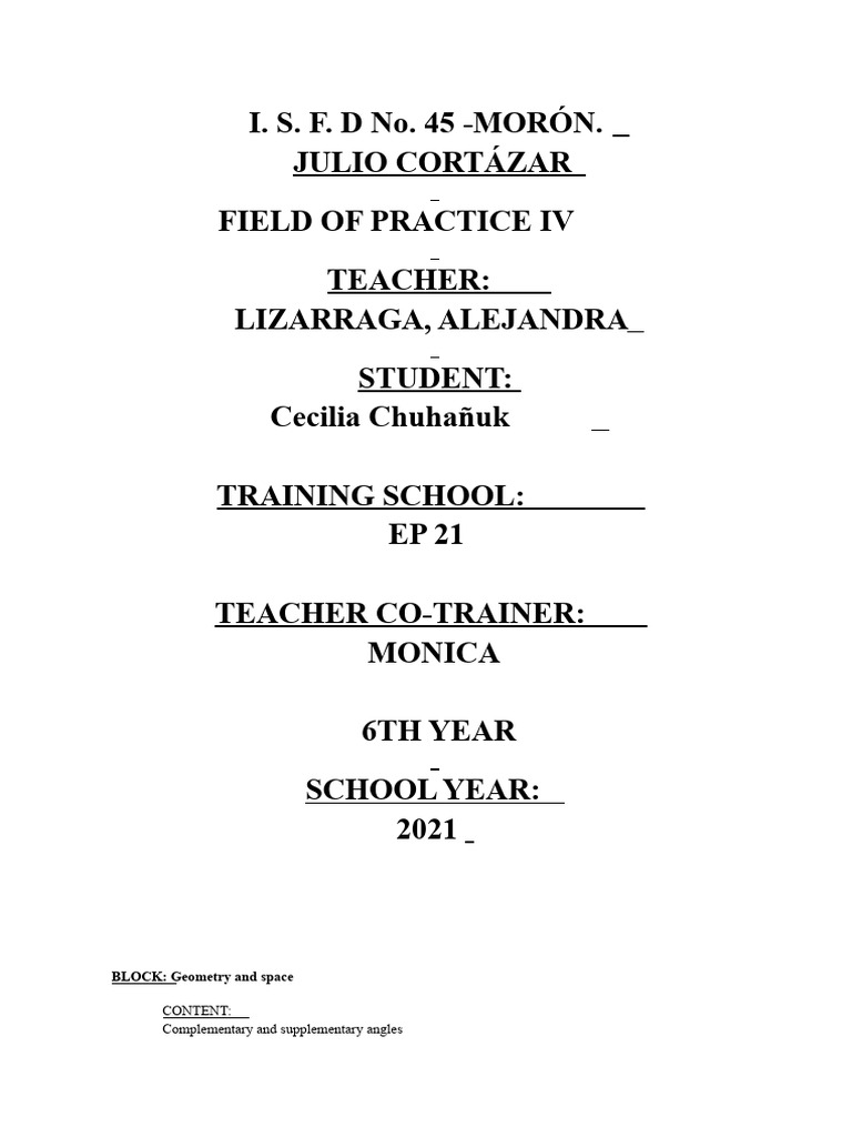 Sequence 6th Cecilia 1 Correction | PDF