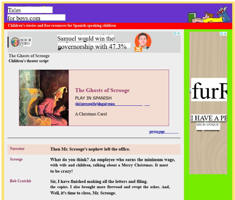 Bilingual Children's Theater Scripts | PDF
