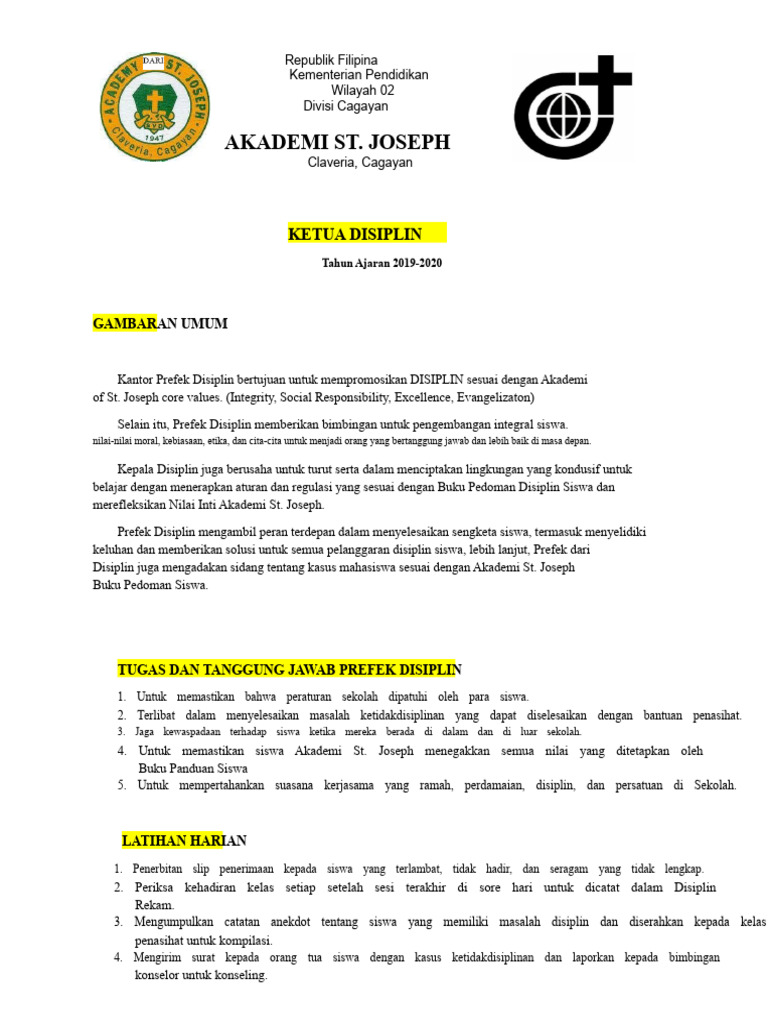 Prefek Disiplin | PDF