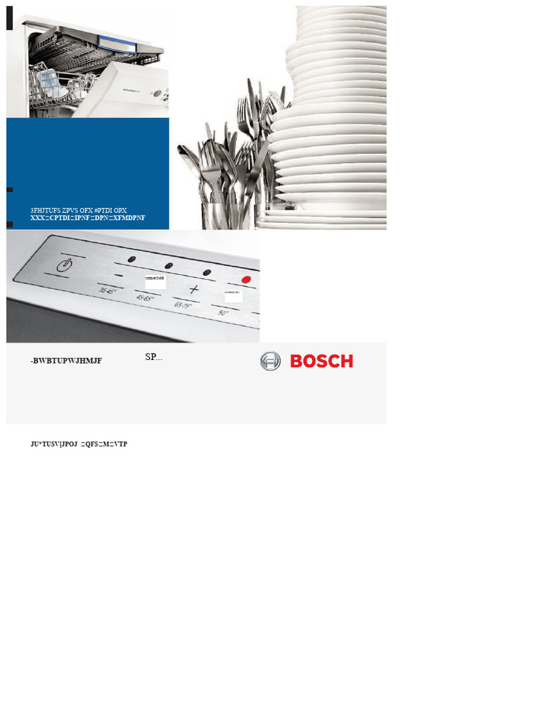 Zmywarka Bosch Silence Plus | PDF
