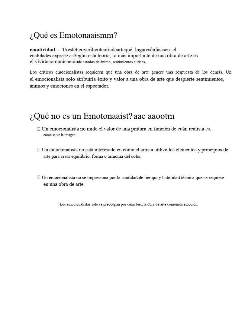 ¿Qué Es El Emocionalismo? | PDF