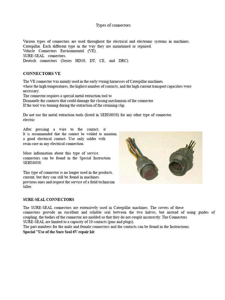 Types of Connectors | PDF | Electrical Connector | Manufactured Goods