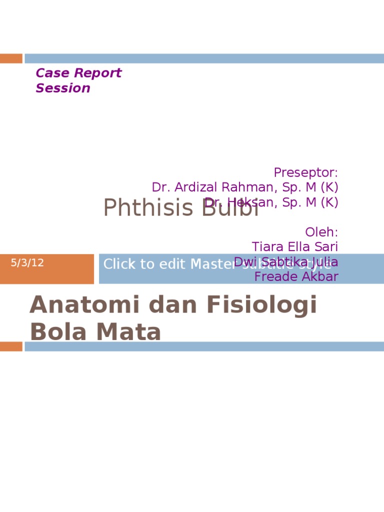 Phthisis Bulbi | PDF | Sains & Matematika