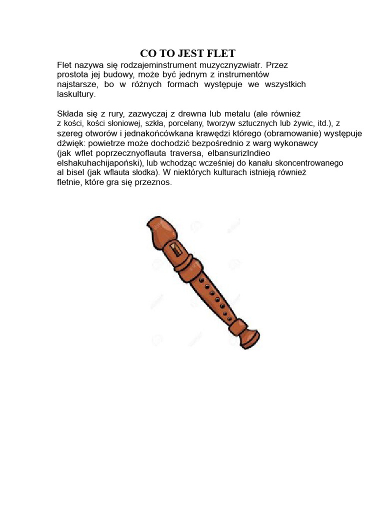 Co To Jest Flet | PDF