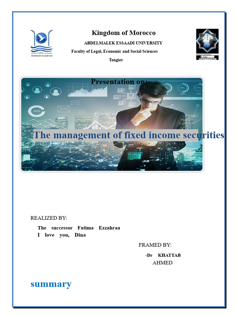 Management of Fixed Income Securities | PDF | Bonds (Finance) | Fixed ...