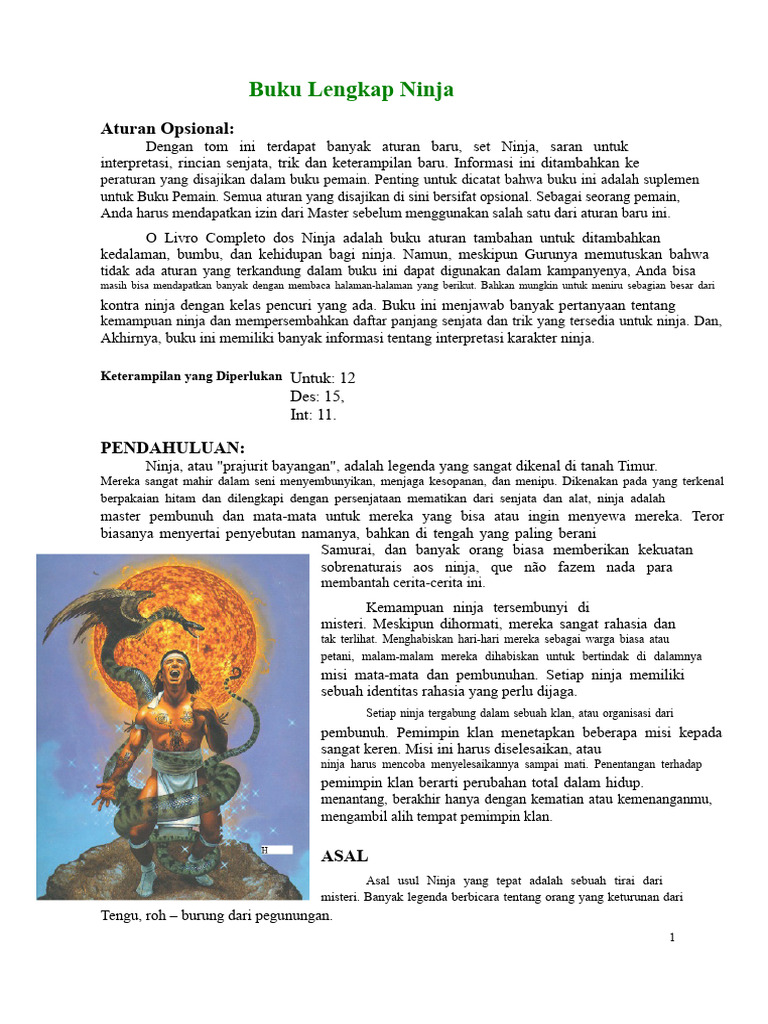 Buku Lengkap Ninja | PDF