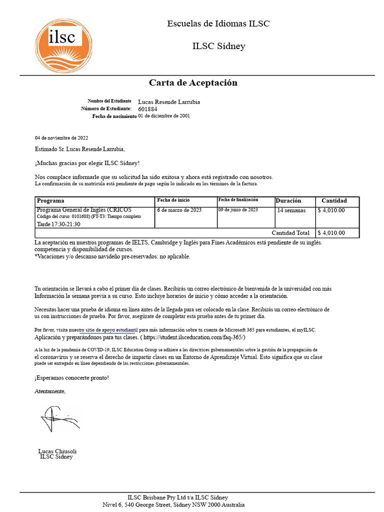 Resende Larrubia, Lucas - LOA | PDF