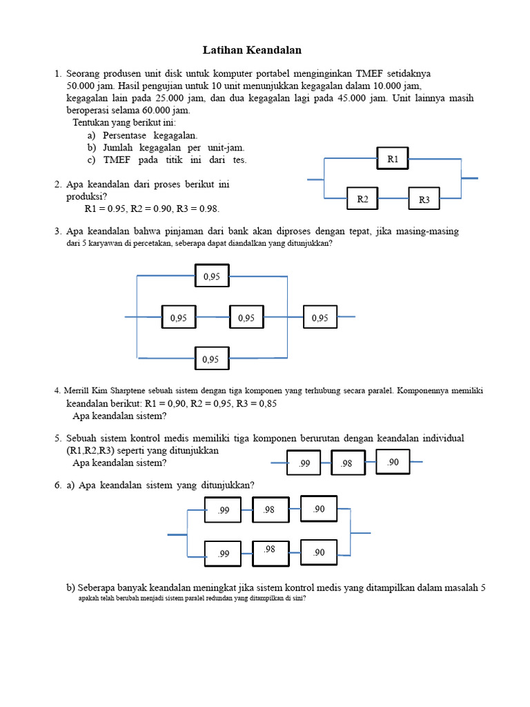 Latihan Keandalan - Siswa | PDF