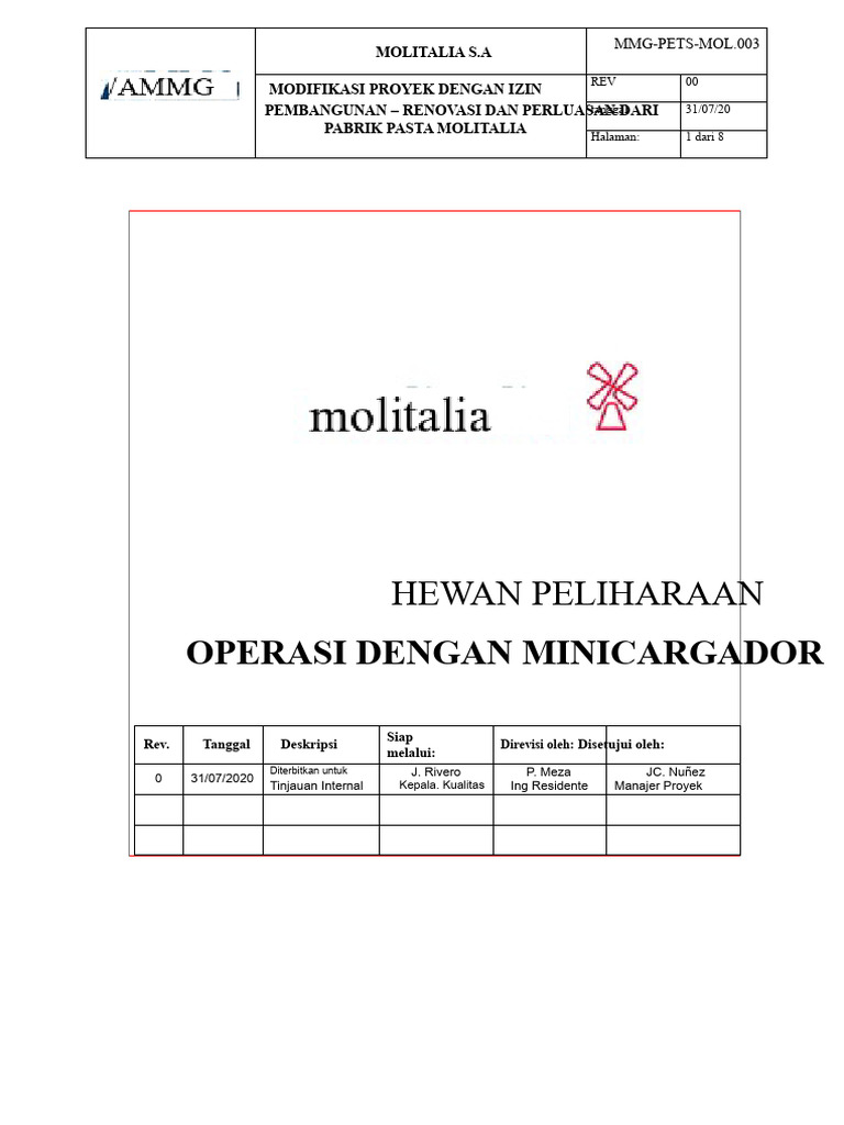 003 HEWAN PELIHARAAN Operasi Dengan Mini Loader | PDF