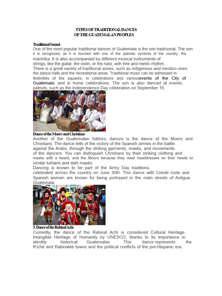 Guatemalan Traditional Dance Types | PDF | Dances