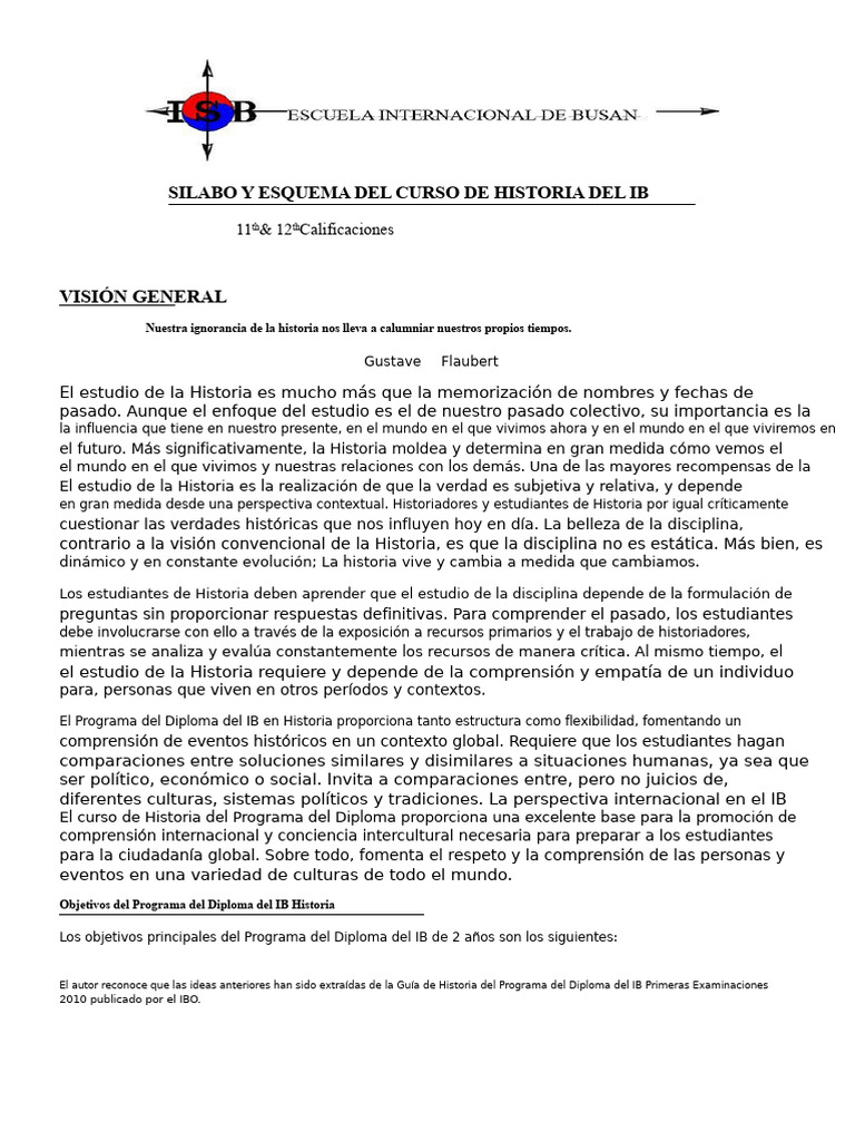Esquema Del Curso de Historia Del IB | PDF | Unión Soviética | Política ...