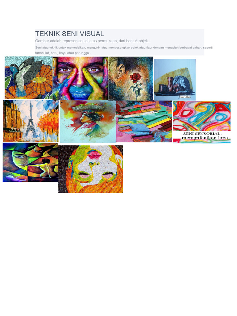 Teknik Seni Visual | PDF