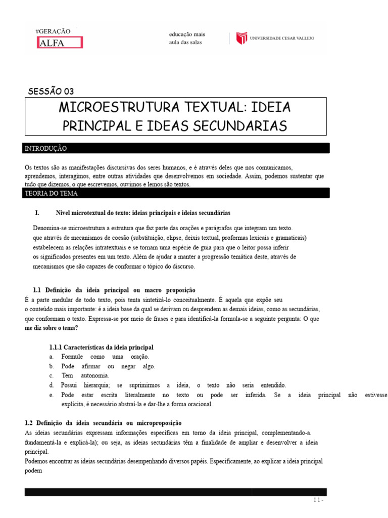 Microestrutura Textual | PDF | Definição | Trauma psicológico