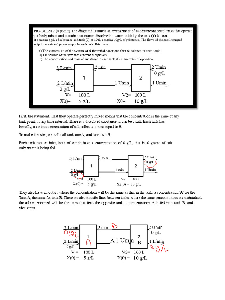 Tanks (Differential Equations) | PDF | Equations | Mathematical Objects