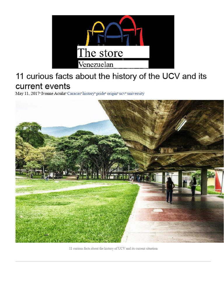 11 Curious Facts About The History of UCV and Its Present | PDF | Knowledge