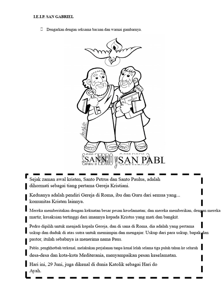 Santo Pedro Dan Santo Pablo | PDF