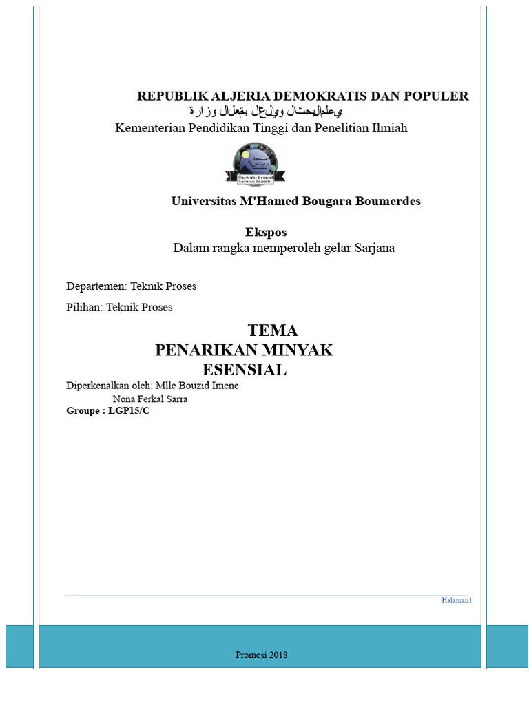 Memorandum (PROYEK) Akhir Studi | PDF