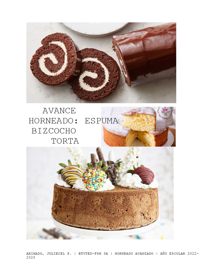 Pastel de Espuma: Pastel de Bizcocho | PDF | Pasteles | Panes