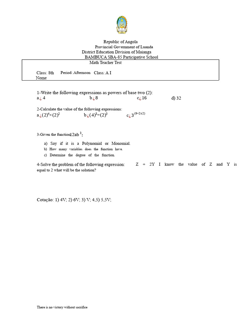 8th Grade Mathematics | PDF