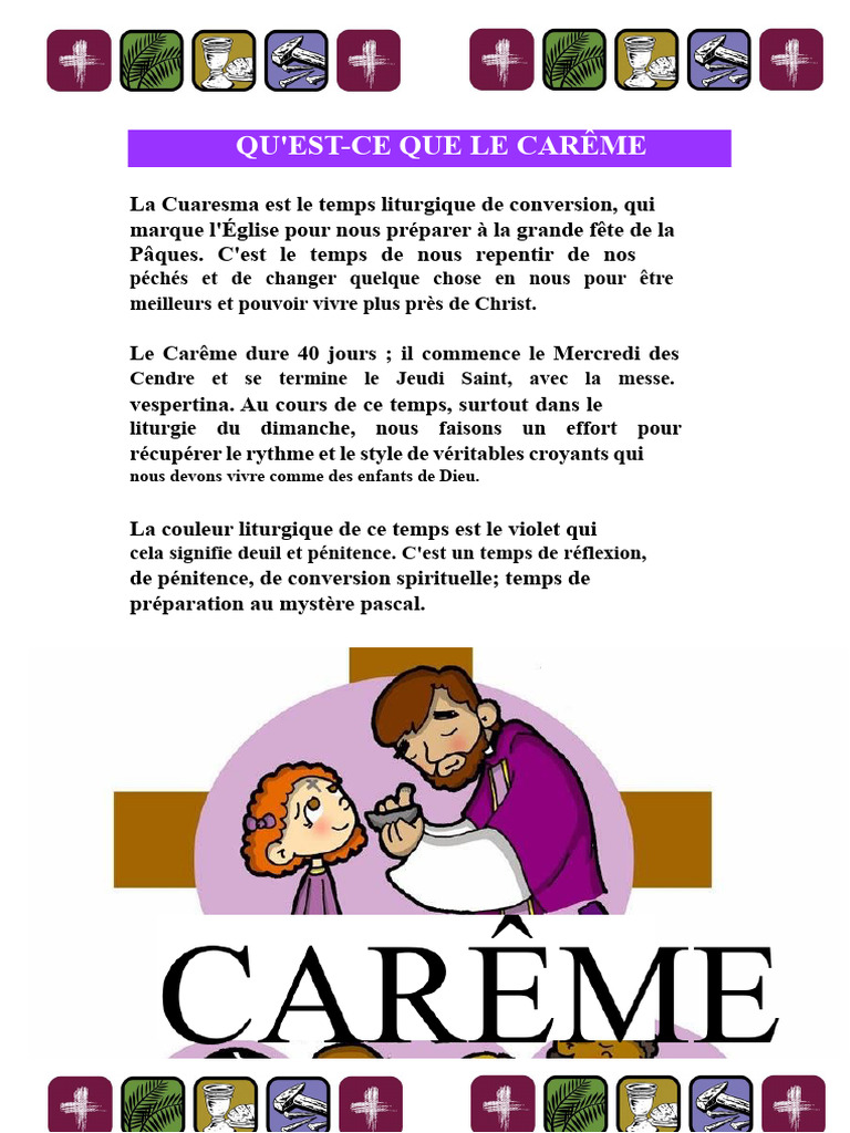Comprendre le Carême : Pénitence et Conversion | PDF