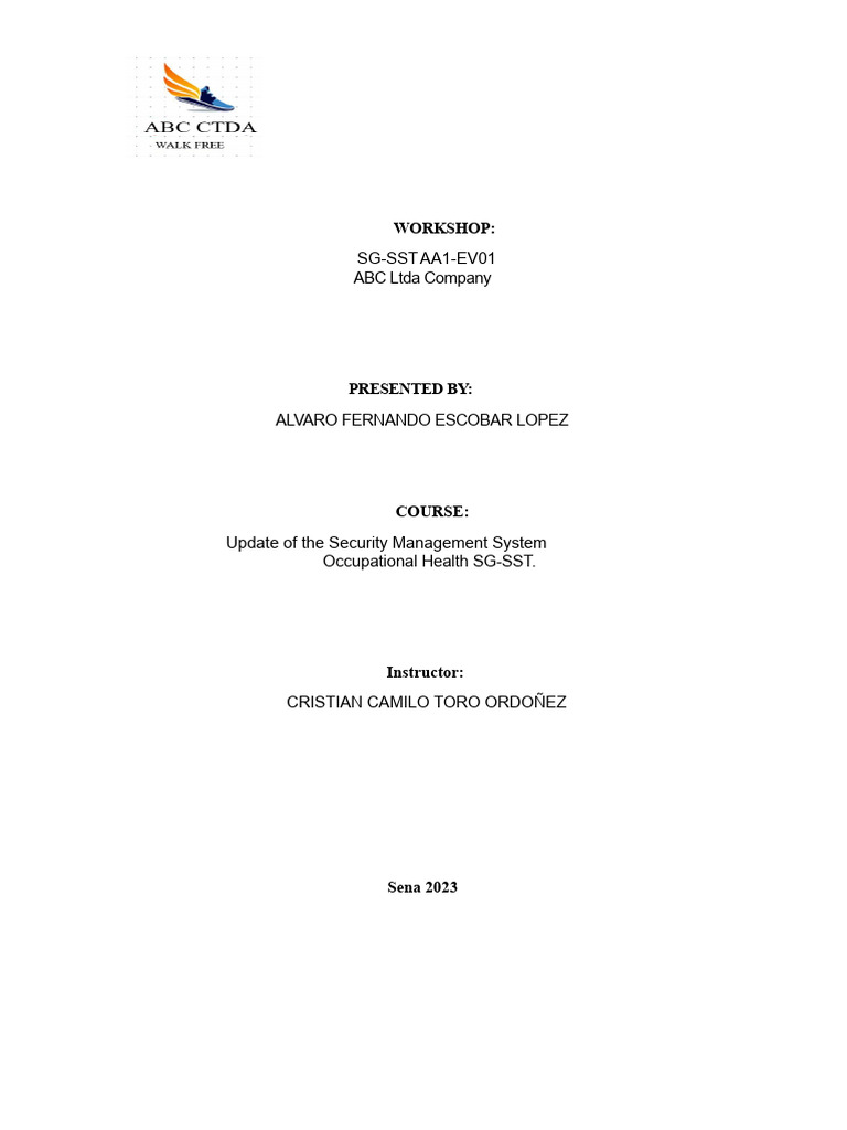 Workshop1-Company ABC LTD | PDF | Occupational Safety And Health | Safety