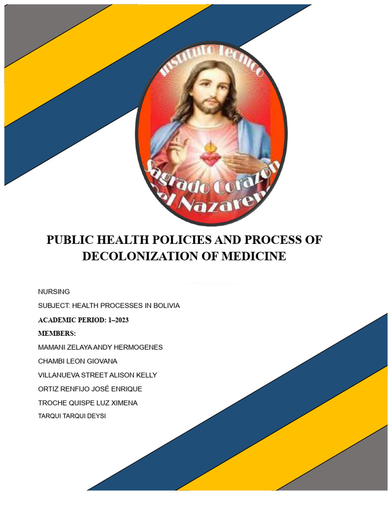 Public Health Policies and The Decolonization Process of Medicine | PDF ...