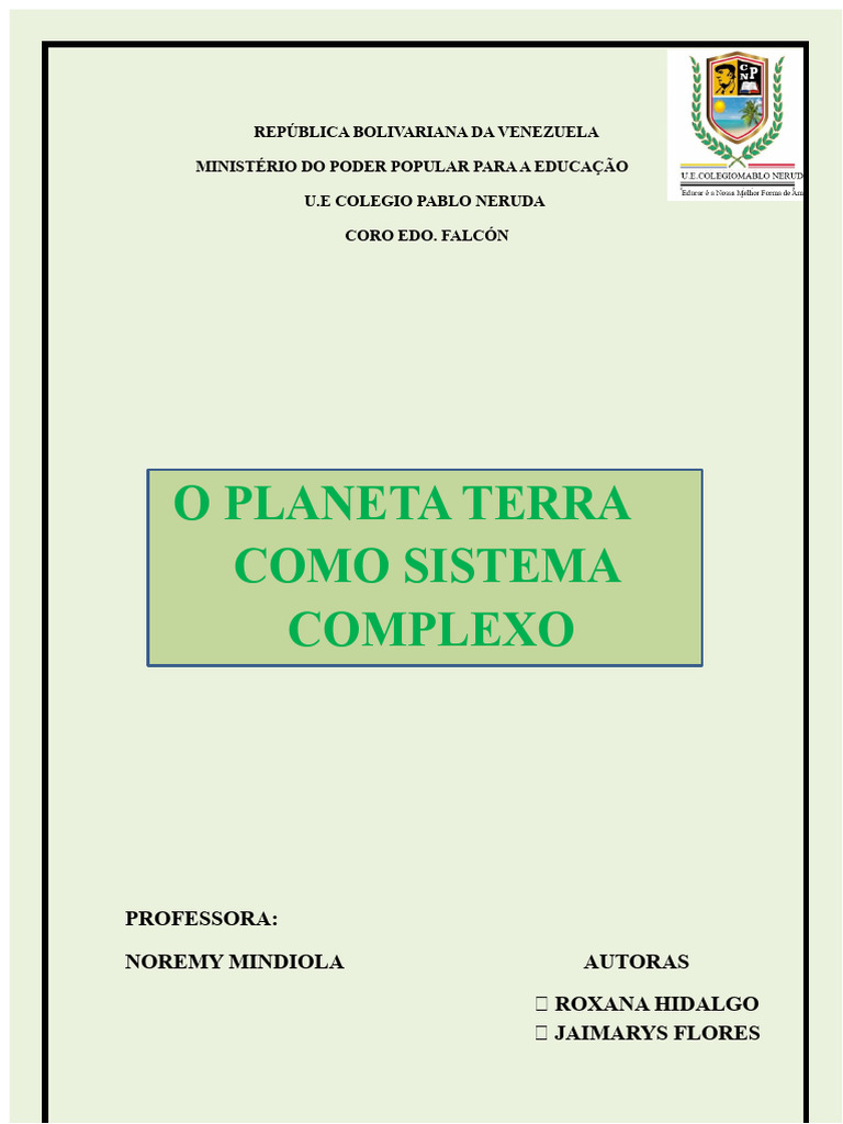 O Planeta Terra Como Sistema Complexo | PDF | Terra | Planetas