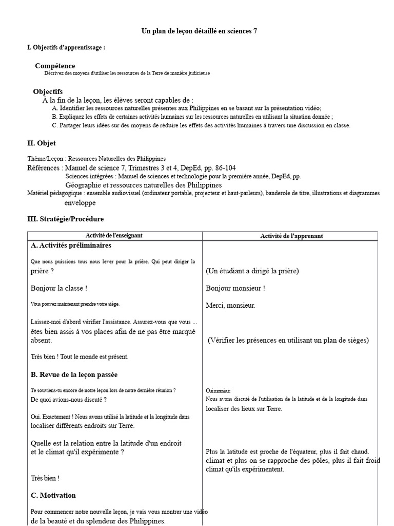Leçon sur les ressources naturelles 7 | PDF | Eau | Biodiversité