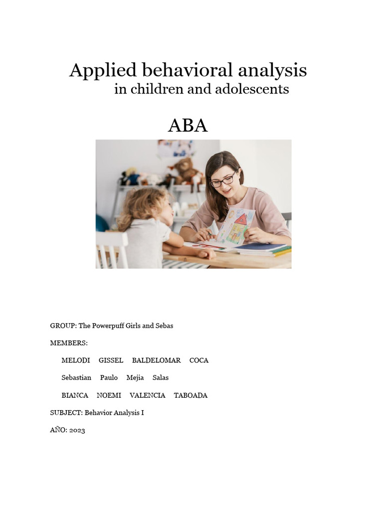 Applied Behavior Analysis for Youth | PDF | Reinforcement | Attention ...