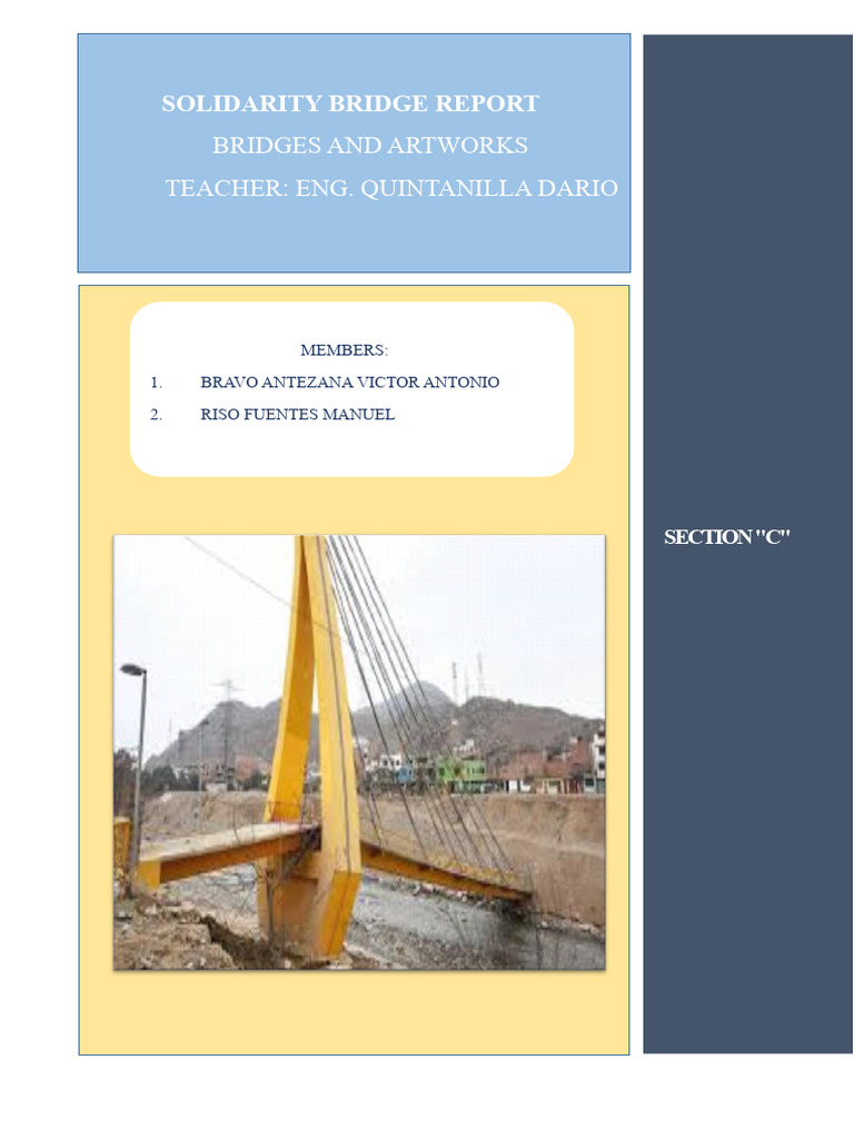 Solidarity Bridge | PDF | Bending | Beam (Structure)