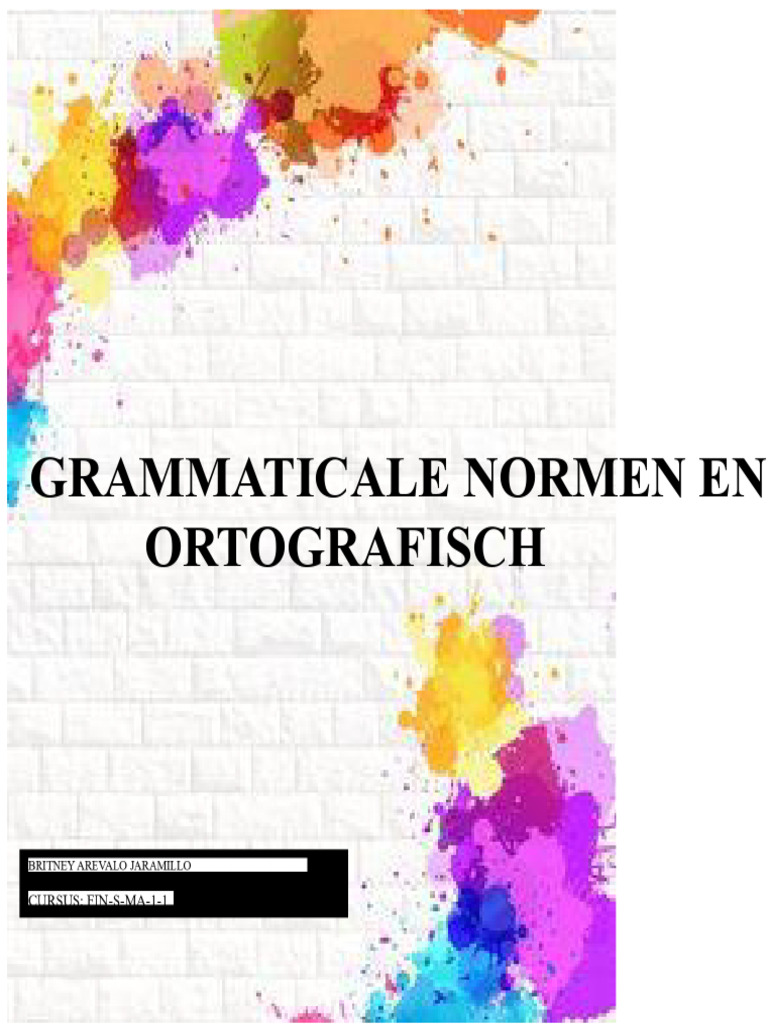 De Grammaticale Regels en Normen | PDF