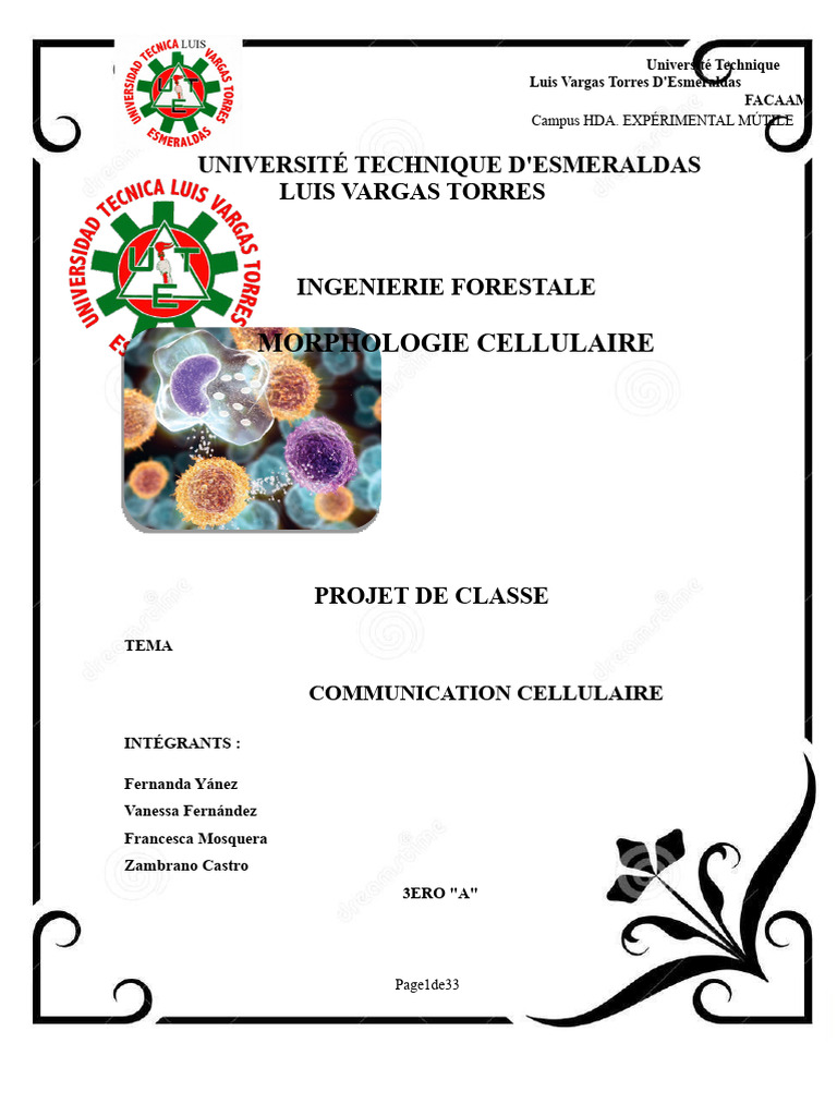 Communication Cellulaire : Types et Importance | PDF | Signalisation ...