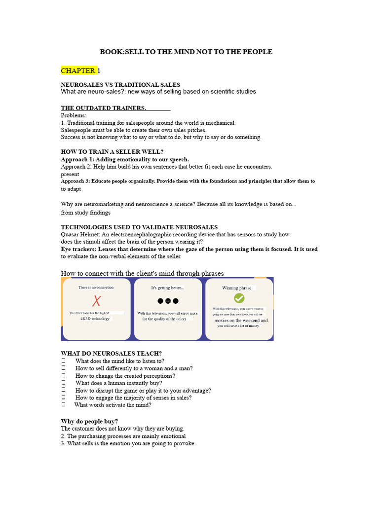 Neuro-Sales: Selling to the Mind | PDF | Mind | Emotions