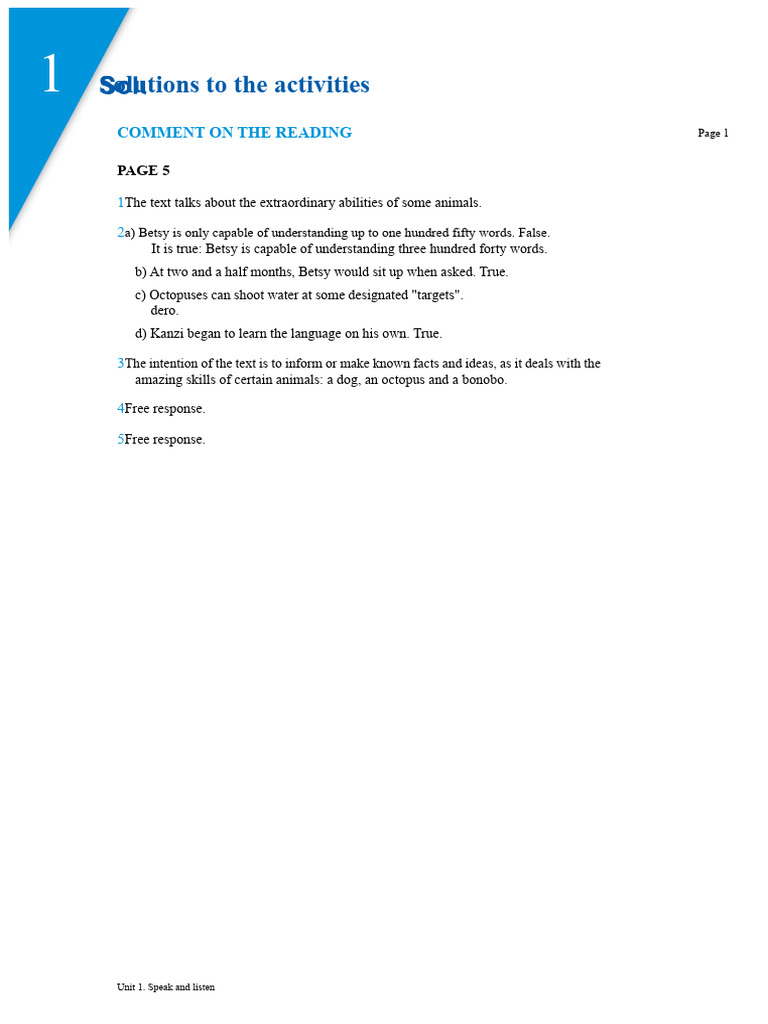 Solution Manual For Spanish Language and Literature 2 ESO Anaya | PDF ...