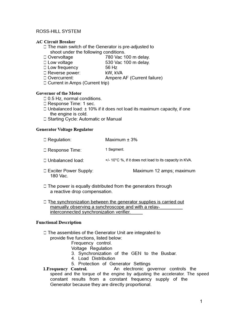 Ross System | PDF | Electric Generator | Alternating Current