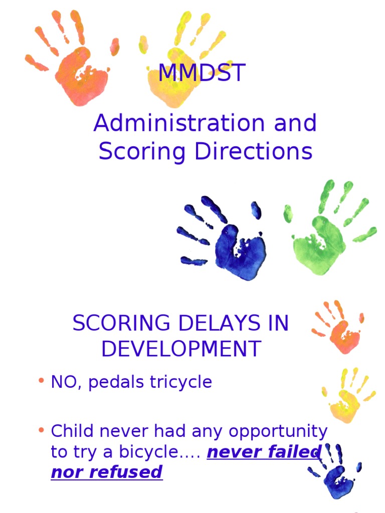 MMDST: Administration and Scoring Directions | PDF